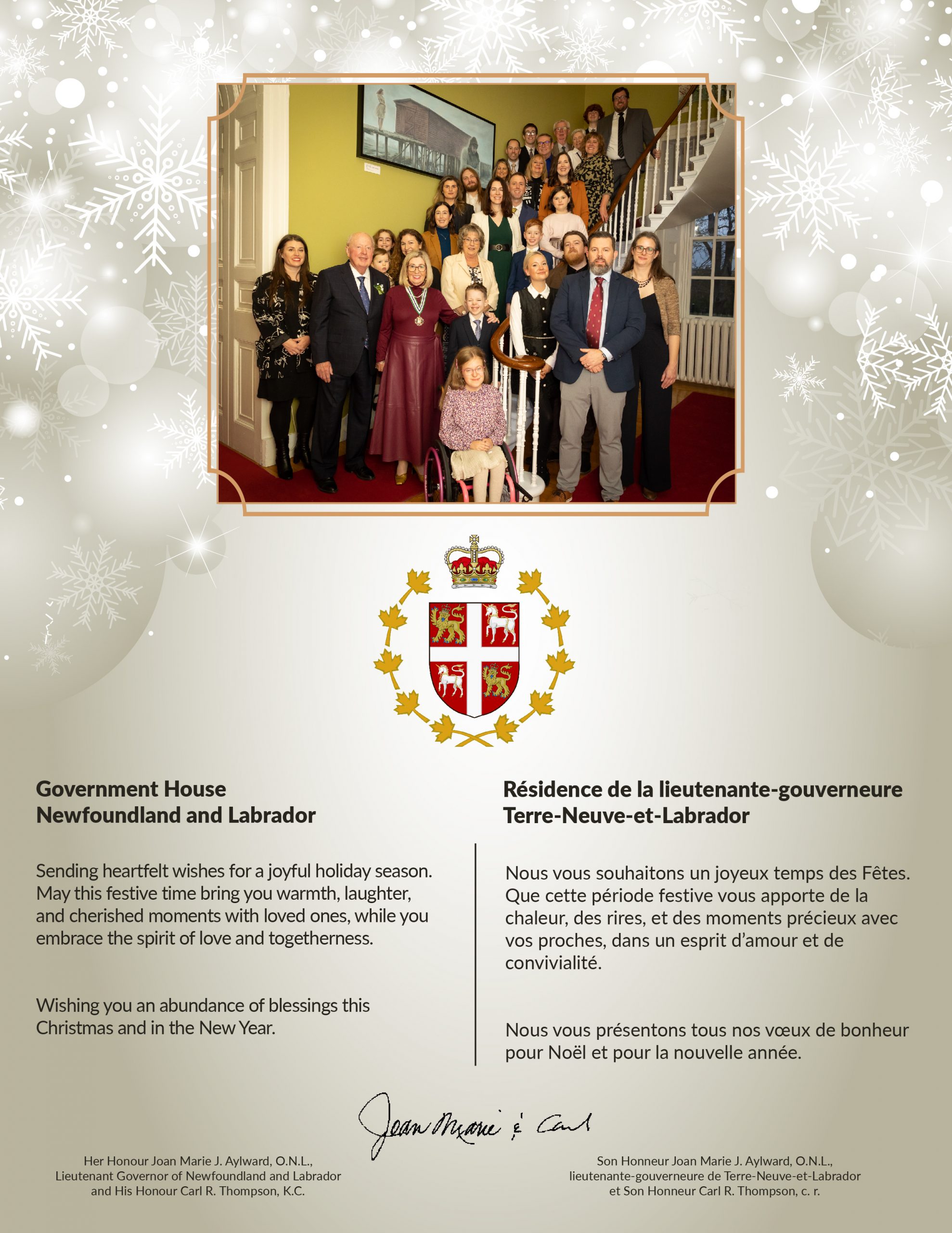 Merry Christmas and Happy Holidays From Their Honours Joan Marie ...